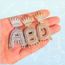 Royal Drip Initial Necklace: Gold