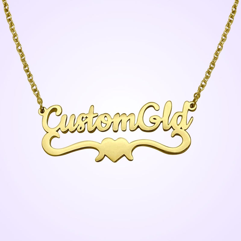Royal Drip Initial Necklace: Gold
